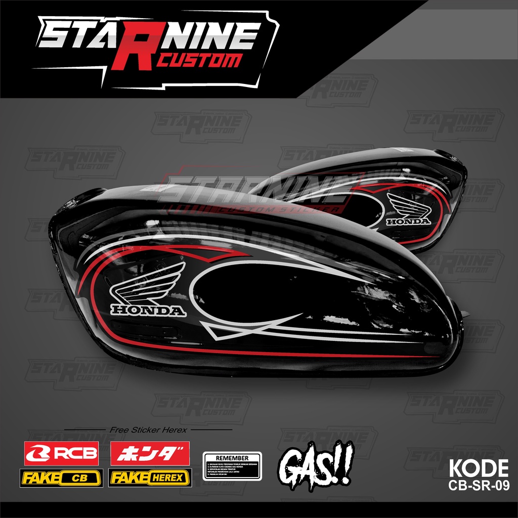 Jual striping tangki cb classic striping cb 100 stiker cb glatik ...