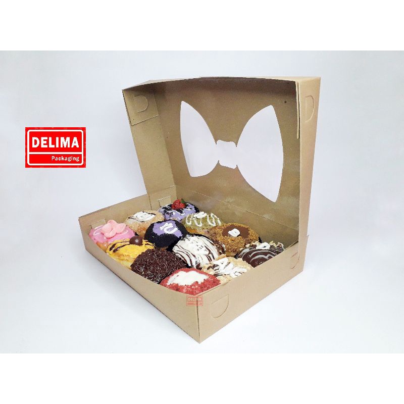 Jual Box DONAT isi 6 pcs/Kemasan Donat (isi 10/pak) | Shopee Indonesia