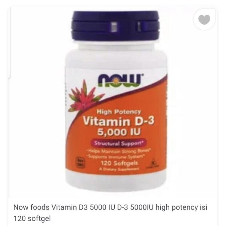 Jual Now Vitamin D3 5000iu Shopee Indonesia 7717