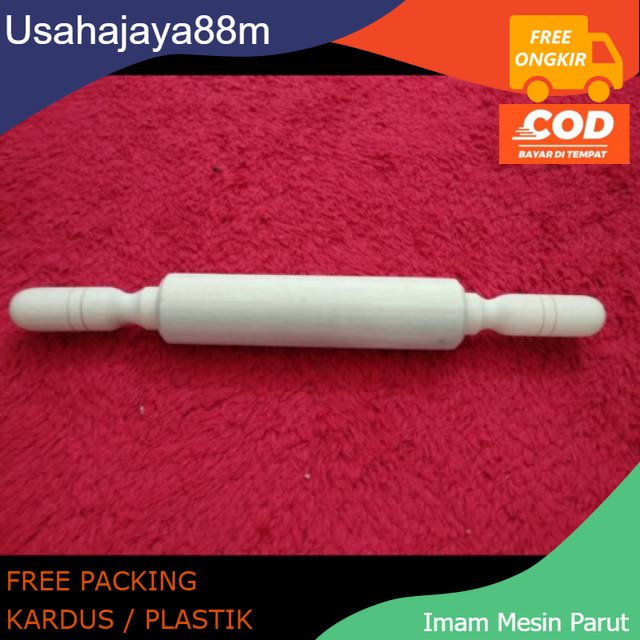 Jual Penggilas Adonan Kayu / Rolling Pin Kayu / Dough Roller Kayu ...