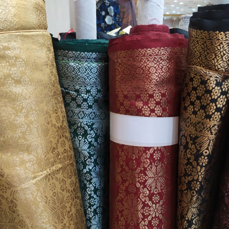 Jual Songket Fancy Palembang!! (benang gold) | Shopee Indonesia
