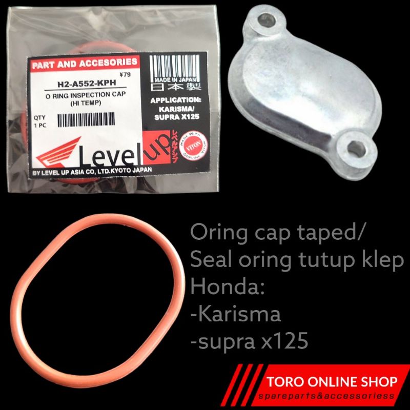 Jual 2biji seal oring tutup klep Karisma Supra X125 level up bahan ... Jual 2biji seal oring tutup klep Karisma Supra X125 level up bahan ...