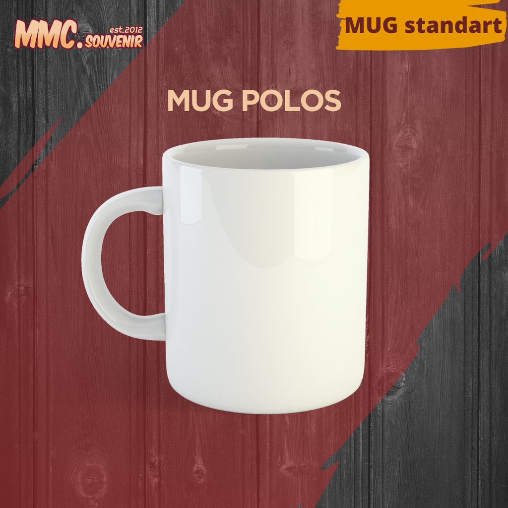 Jual MUG putih coating polos / mug lokal standart SNI | Shopee Indonesia