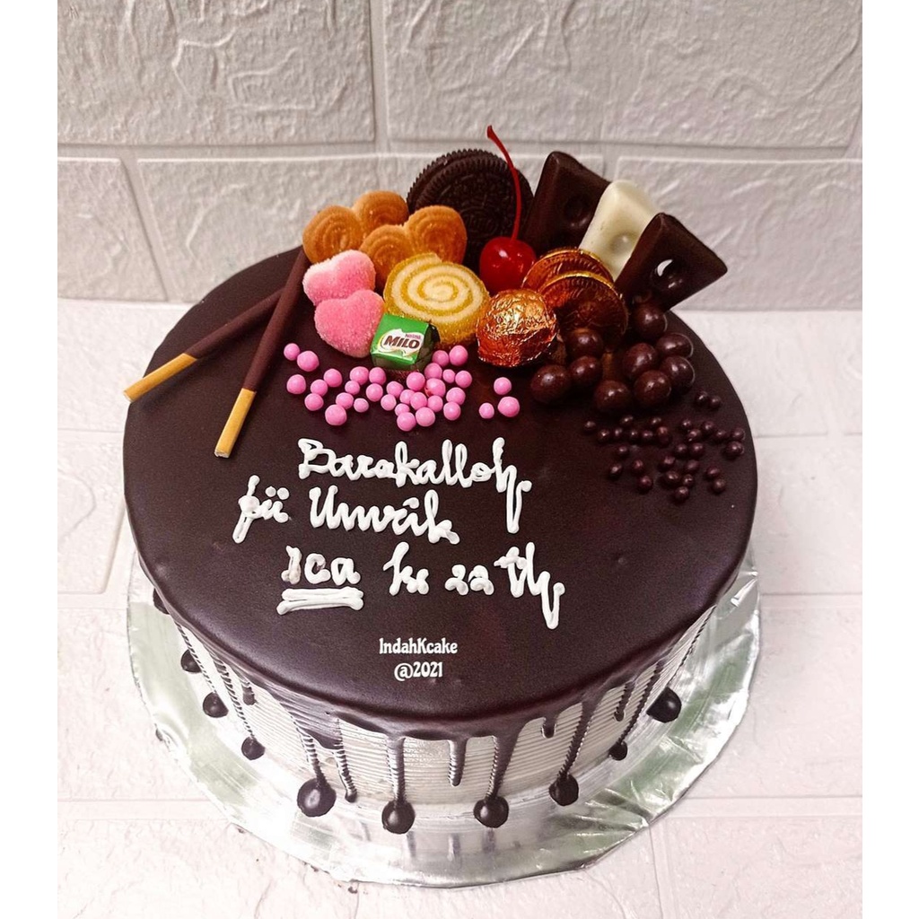Jual Kue ultah free pisau+lilin (gratis ongkir) Uk 16Cm & Uk 20Cm ...