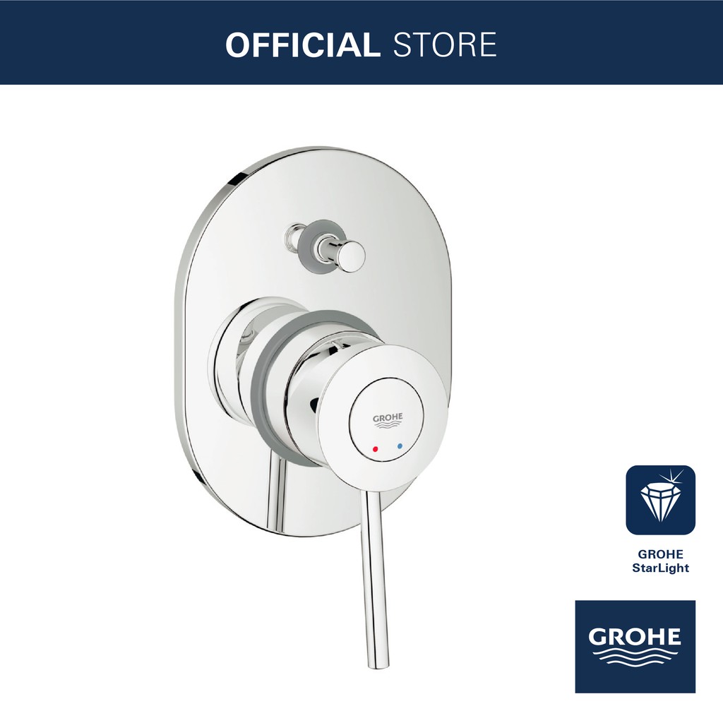 Jual GROHE BauClassic Single-Lever Bath Mixer Trim (29047000) | Shopee ...
