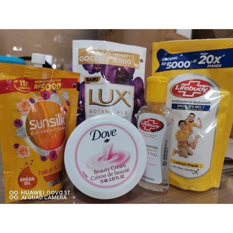 Jual paket sunsik 55ml,lux 85ml,lifeboy 90ml,lifeboy hand sanitizer 50ml,body lotion dove ...
