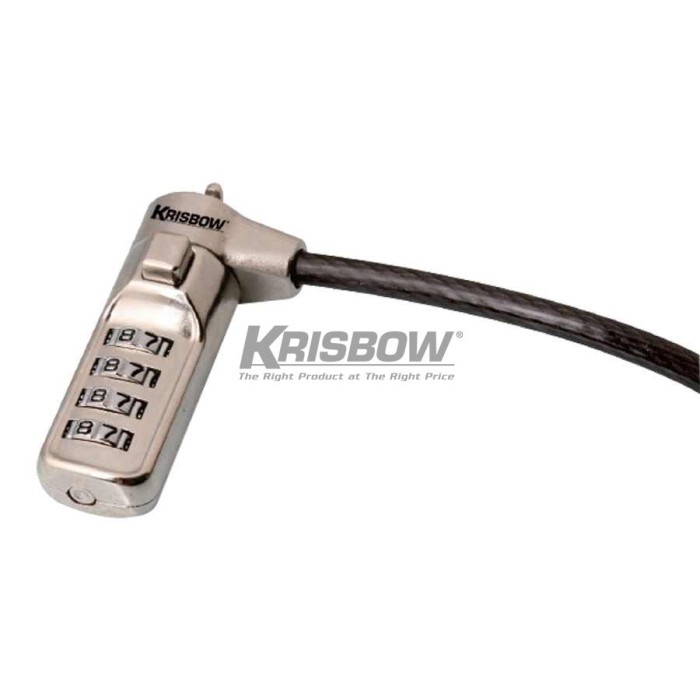 Jual Gembok Laptop Lock Combination 4-Dial Yf21072 Krisbow 10097089 ...