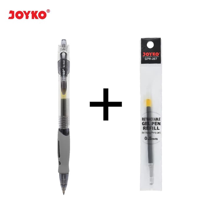 Jual Gel Pen Joyko GP-265 / Q Gel / 0.5 mm dan Gel Pen Refill Joyko GPR-267 | Shopee Indonesia