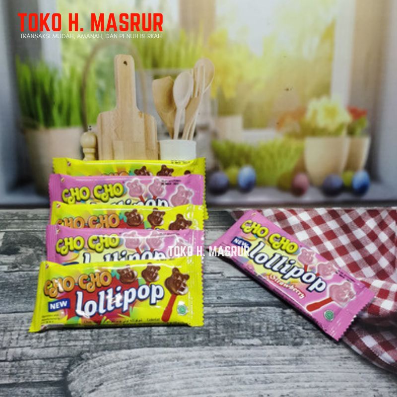 Jual Permen Lollipop Cokelat Cho Cho 10gr | Shopee Indonesia