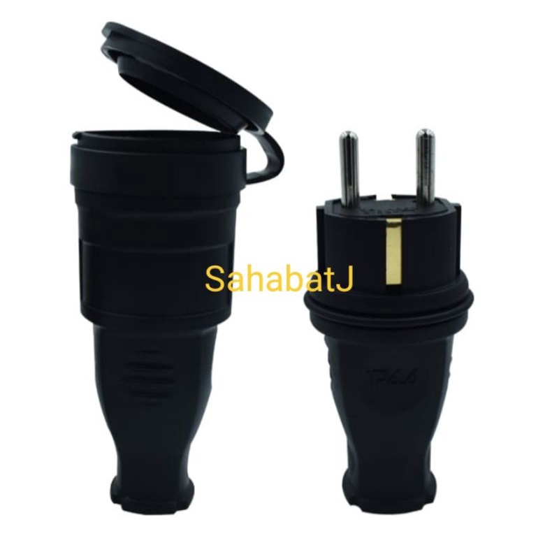 Jual Set Steker Karet dan Kontra Karet Penutup / Tutup waterproof IP44 16A | Shopee Indonesia