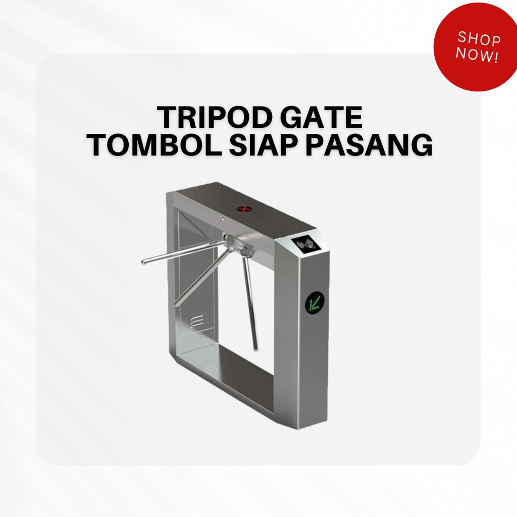 Jual Tripod Gate Tombol  Pedestrian Tripod Turnstile Gate  Pintu 