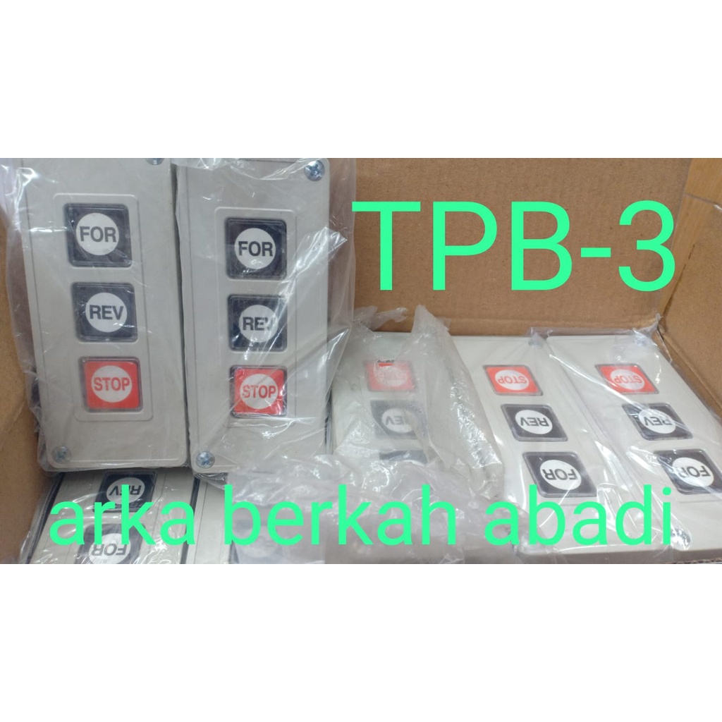 Jual Control Push Button Type TPB-3 Model ( FWD - REV - OFF ) 3A 220V ...