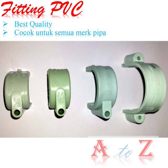 Jual Klem 1/2"/clam 1 per 2 in/klem pipa arrow pvc 1/2 inch | Shopee ...