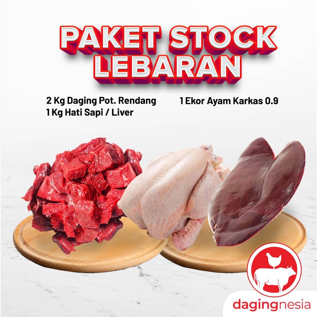Jual Paket Stock Lebaran - Daging Rendang, Hati Sapi dan Ayam Karkas ...