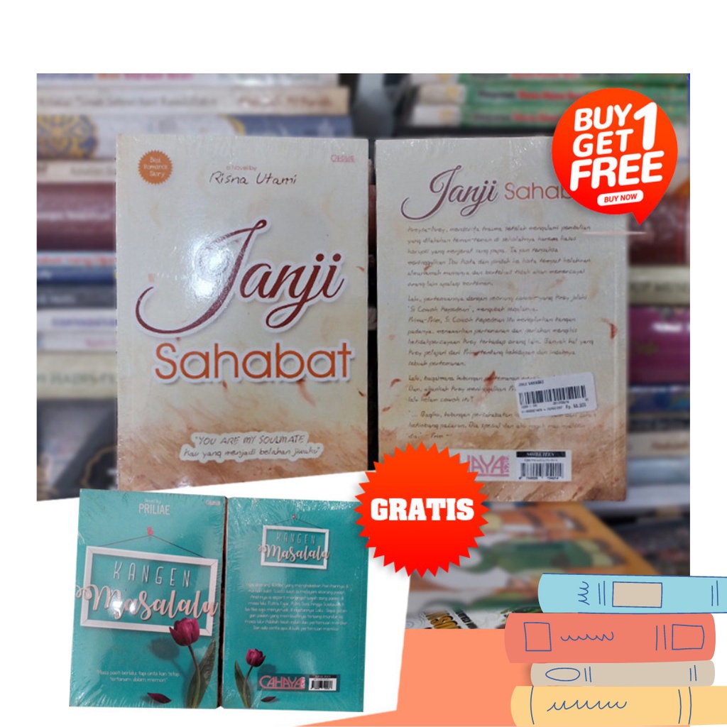 Jual Paket Novel Janji Sahabat Gratis Buku Novel Kangen Masa Lalu