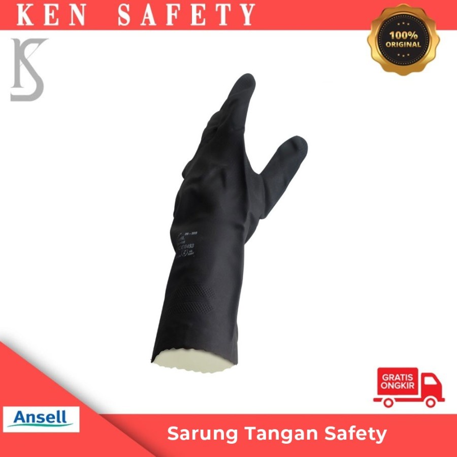 Jual Sarung Tangan Latex Kimia Neotop Ansell AlphaTec 29-500 Original ...