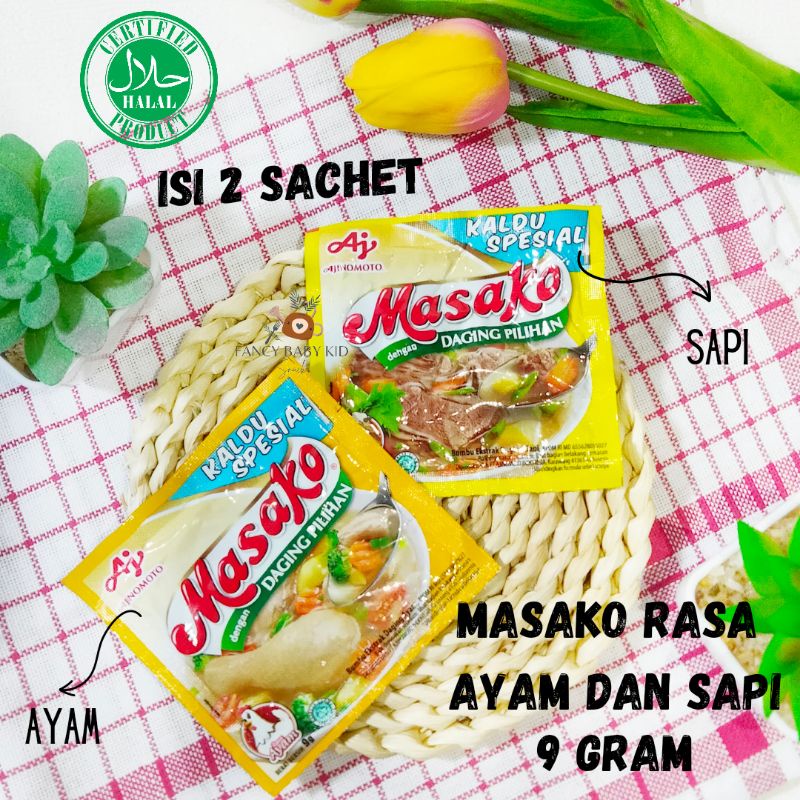 Jual Masako Kaldu Ayam Sapi 9 gram / Ajinomoto Masako Kaldu Ayam Sapi ...