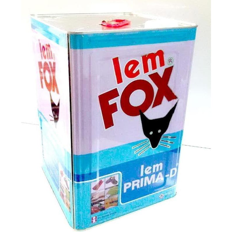 Jual LEM FOX KUNING PRIMA D 14KG / LEM KARPET SENDAL KULIT KAYU HPL ...