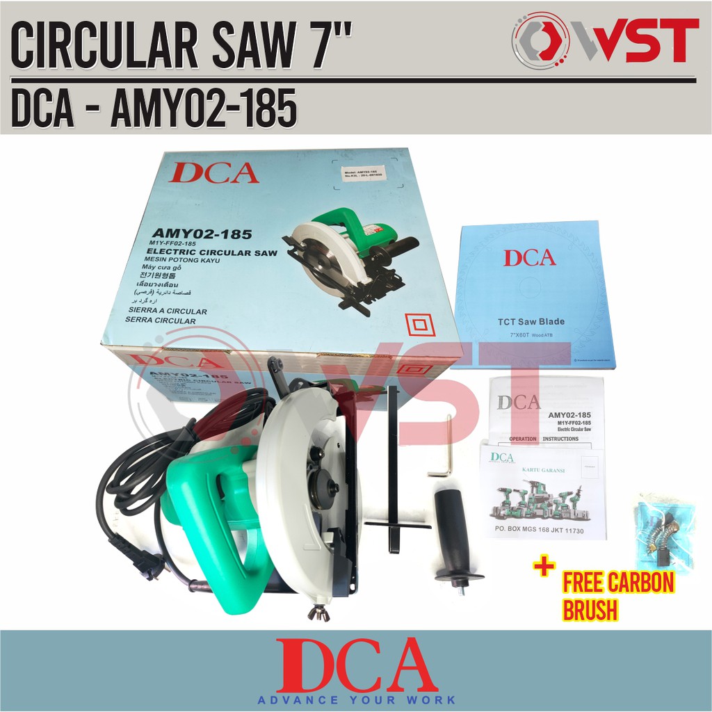 Jual Mesin Potong Besi Kayu 7 inch DCA Circular Saw AMY02-185 | Shopee ...