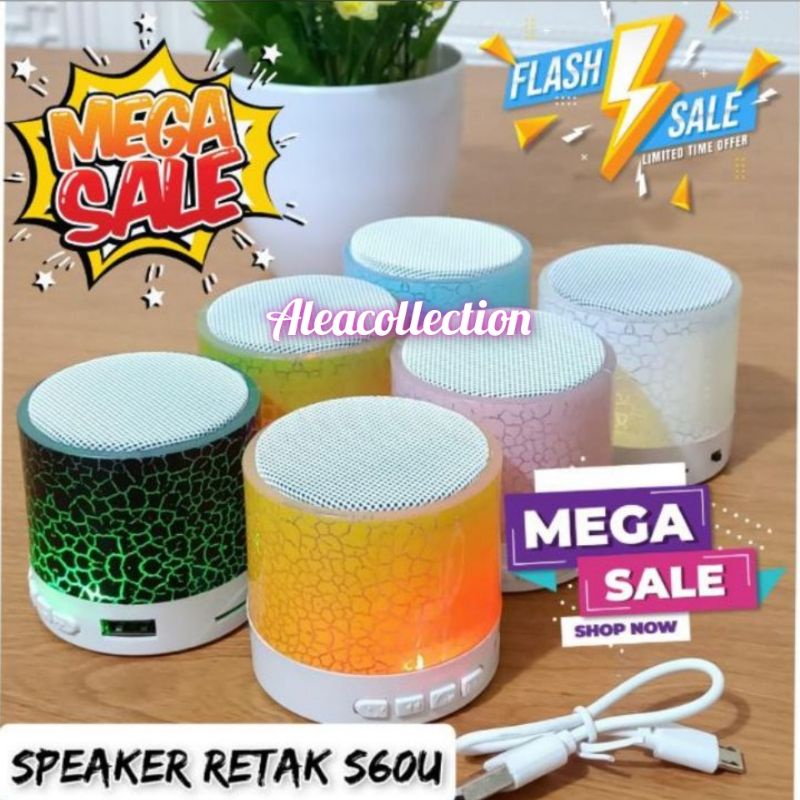 Jual TERMURAH!!! Speaker Bluetooth S10 CRECK Effect Motif Retak Mini S ...