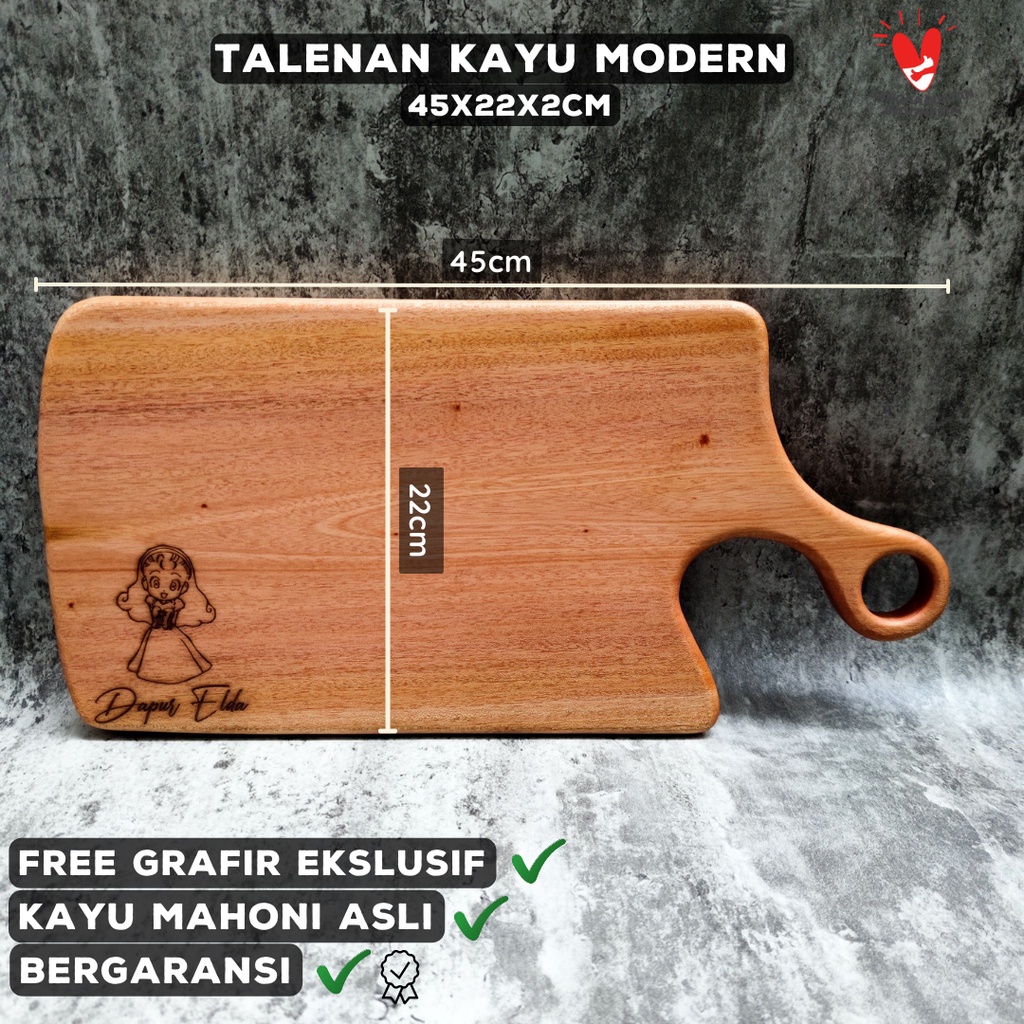 Jual GRAFIR EKSKLUSIF Talenan Kayu PREMIUM | Talenan Kayu Jati ...