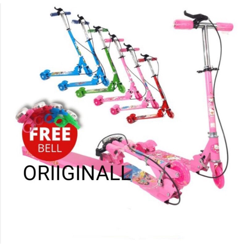 Jual Scooter Anak Rem+Bell KUDA PONI-HELLO KITTY-SOFIA-LOL-FROZEN ...
