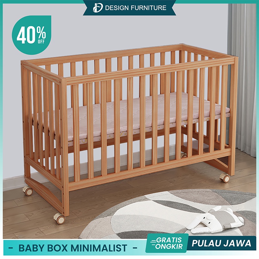 Jual Baby Box Bayi Box Anak Tempat Tidur Anak New Kayu Mahoni Solid ...