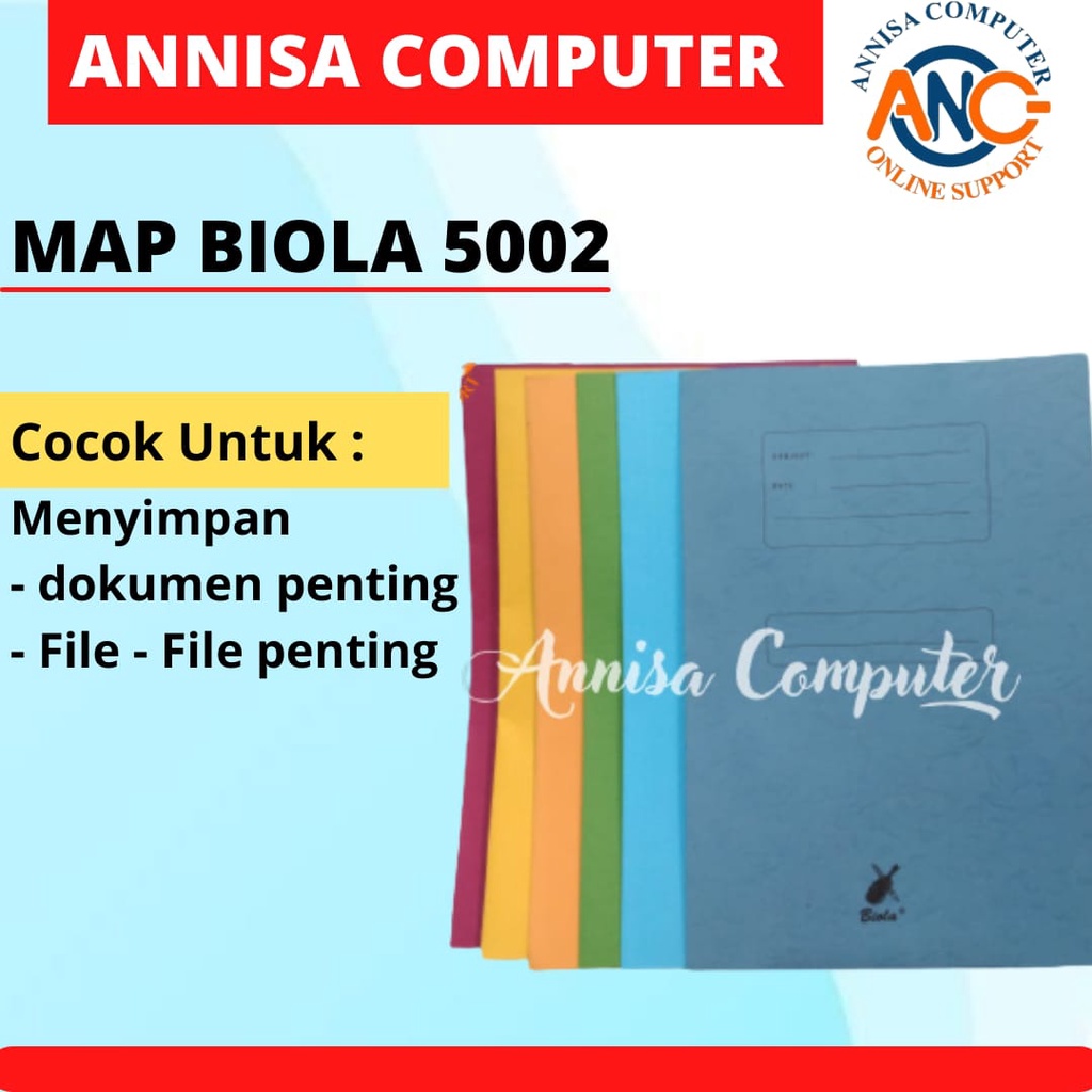 Jual Stop map / Map Biola 5002 / Map Kertas Folio / Stopmap / isi 50 ...