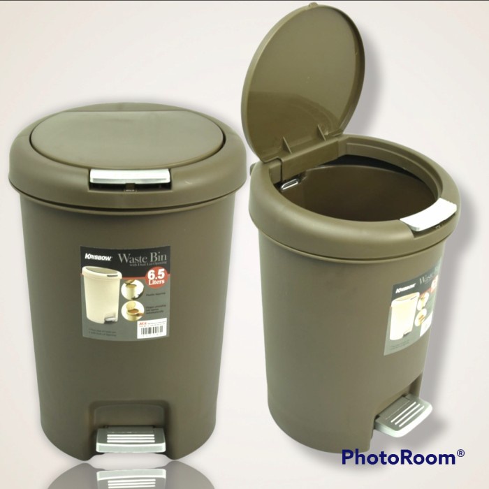 Jual Tempat Tong Sampah Injak Pedal Bin Round 6.5 Liter Krisbow MA17 | Shopee Indonesia