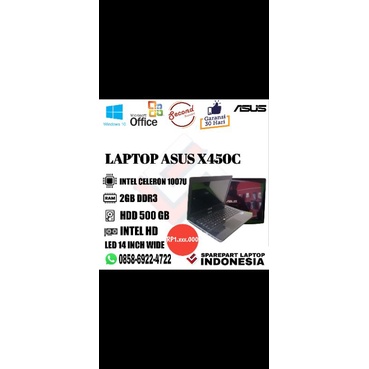 Jual LAPTOP ASUS X450C | Shopee Indonesia