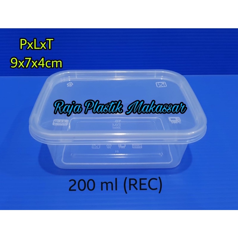 Jual Thinwall Rect 200ml | Shopee Indonesia