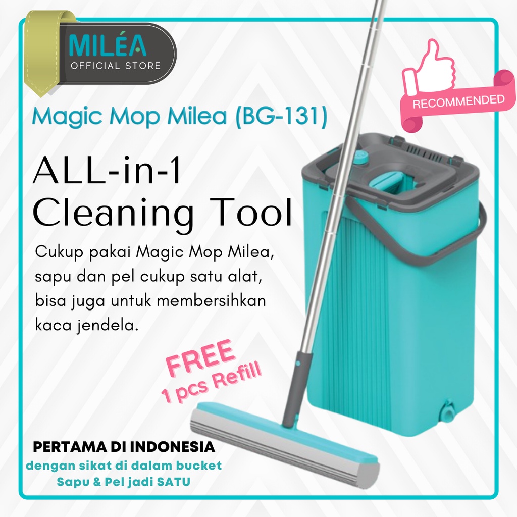 Jual MILEA - Alat Pel Pembersih Lantai Praktis - Magic Cleaning Mop ...