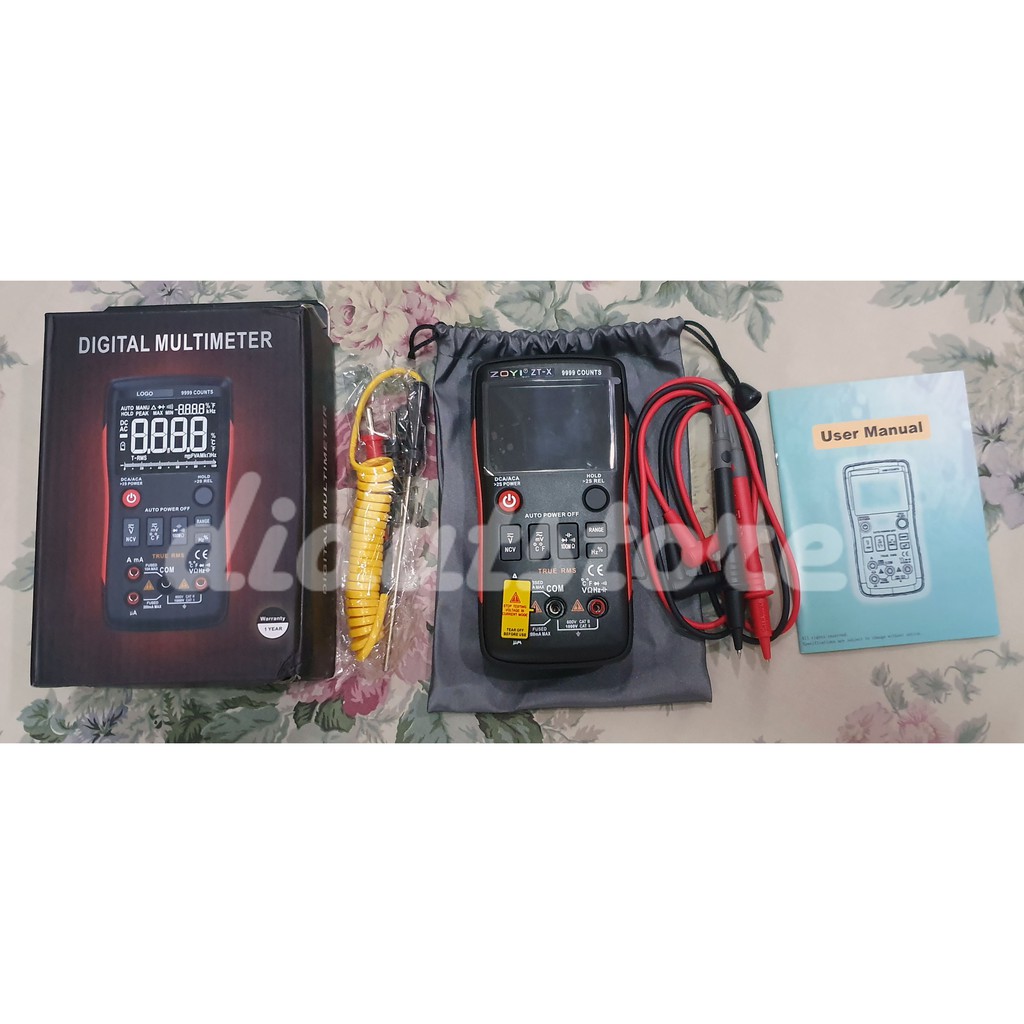 Jual ZOYI ZT-X Digital Multimeter Auto True Range RMS (EBTN Display ...