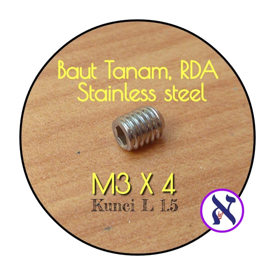Jual Baut Tanam Stainless Steel L M3 Panjang 4 Stenlis RDA RTA SS304 ...