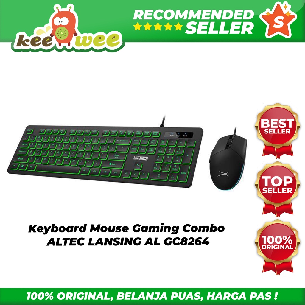 Jual Keyboard Mouse Gaming Combo ALTEC LANSING AL-GC8264 | Shopee Indonesia