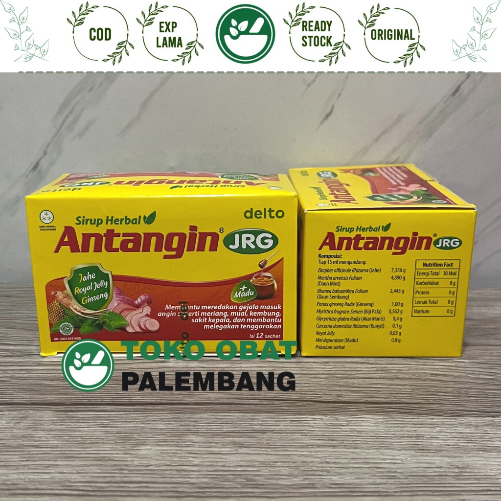 Jual ANTANGIN JRG SIRUP HERBAL 12 SACHET MASUK ANGIN MUAL KEMBUNG ...