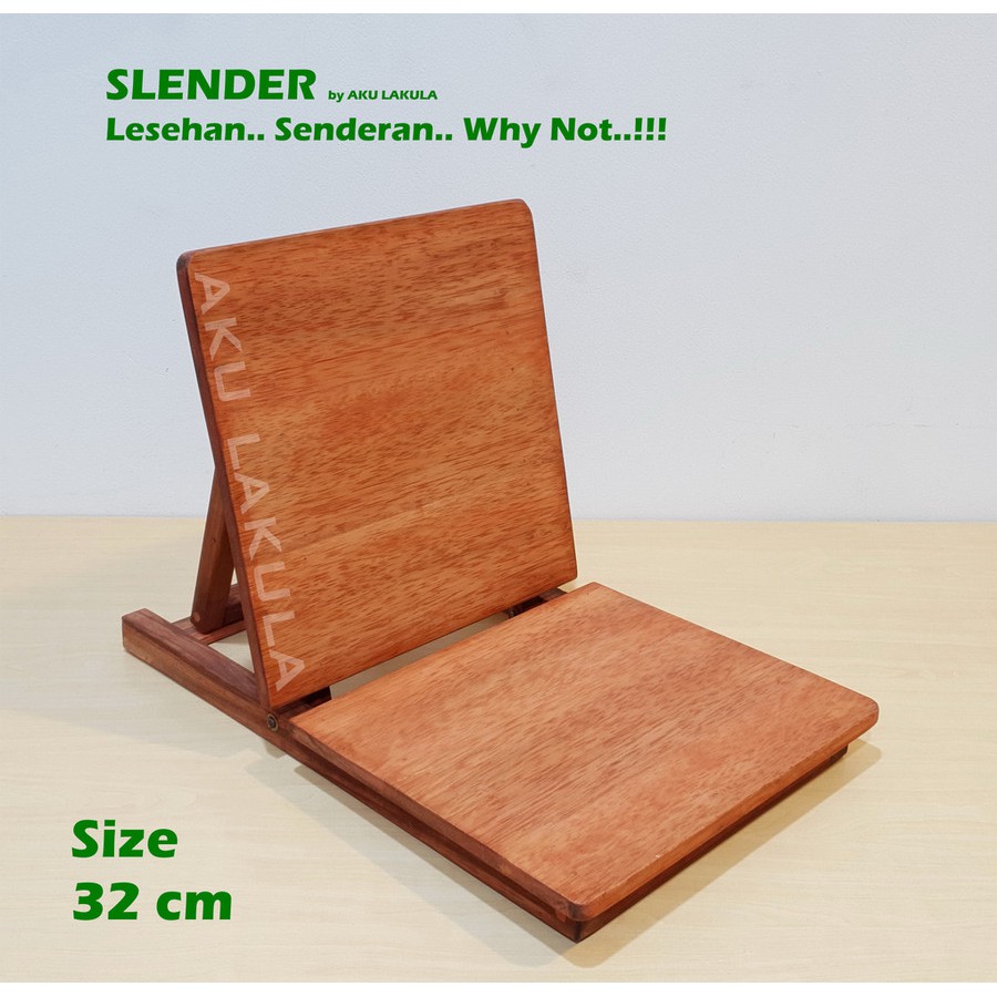 Jual Kursi Lesehan Senderan Lipat Kayu Meranti - [SLENDER] | Shopee ...