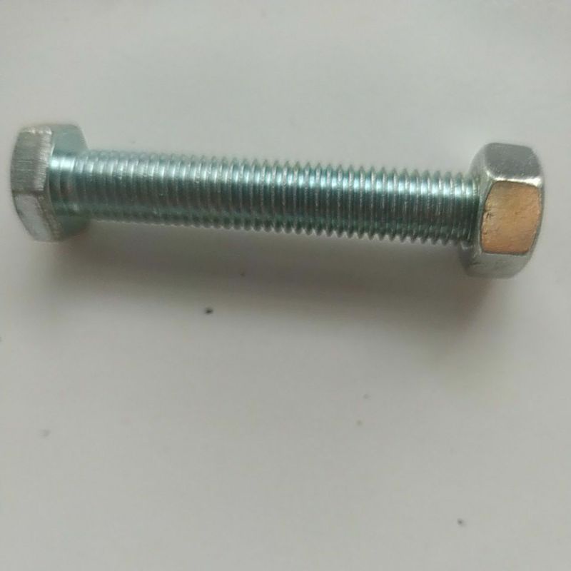 Jual baut mur besi M12X80 putih kunci 19 P1. 75 panjang 8 cm | Shopee ...