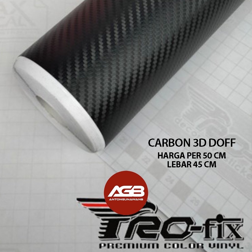 Jual Sticker Profix KARBON 3D HITAM Skotlet Karbon Ecer PER 50cm ...