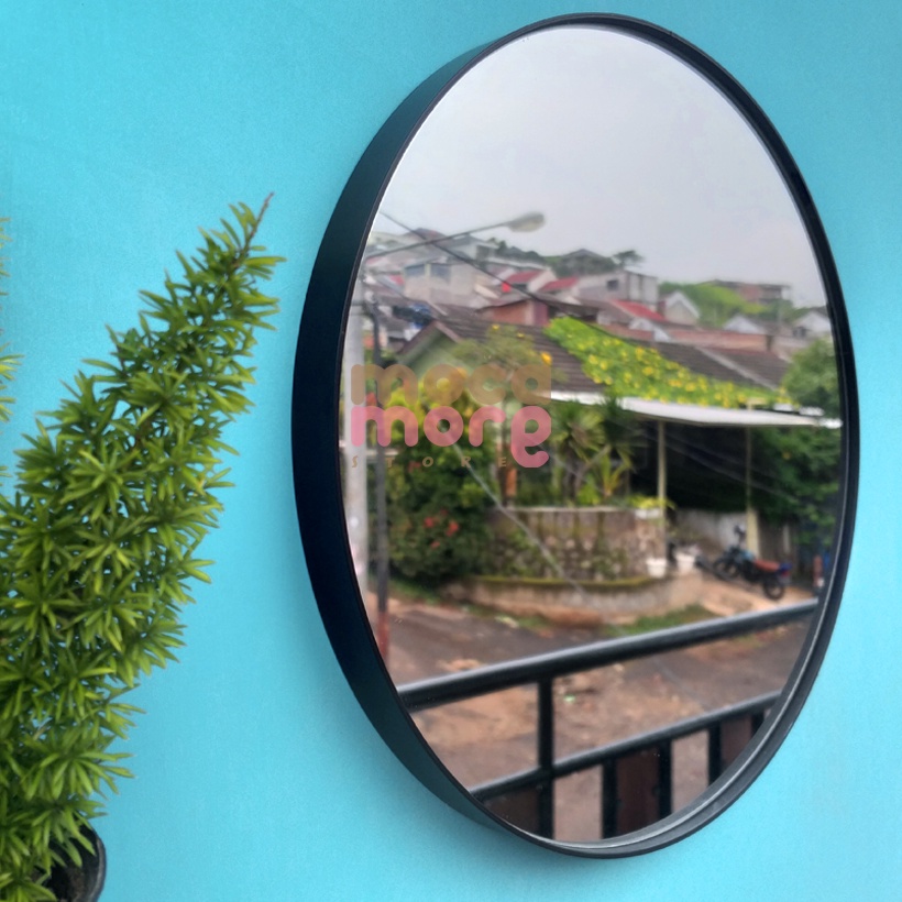 Jual Cermin Dinding Aesthetic Tali Linen - Kaca Bulat Frameless ...