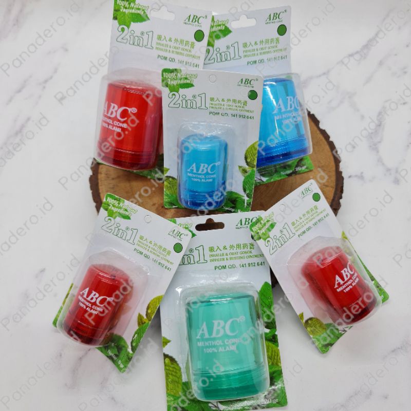 Jual ABC MENTHOL CONE 2 IN 1 INHALER DAN OBAT GOSOK 8 gr/20 gr MURAH ...