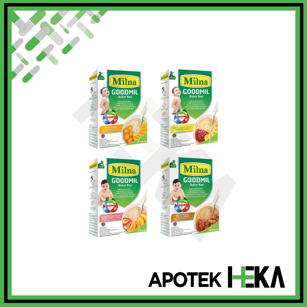 Jual Milna Goodmil Bubur Bayi Tinggi Protein 6+/8+ - Pendamping ASI ...