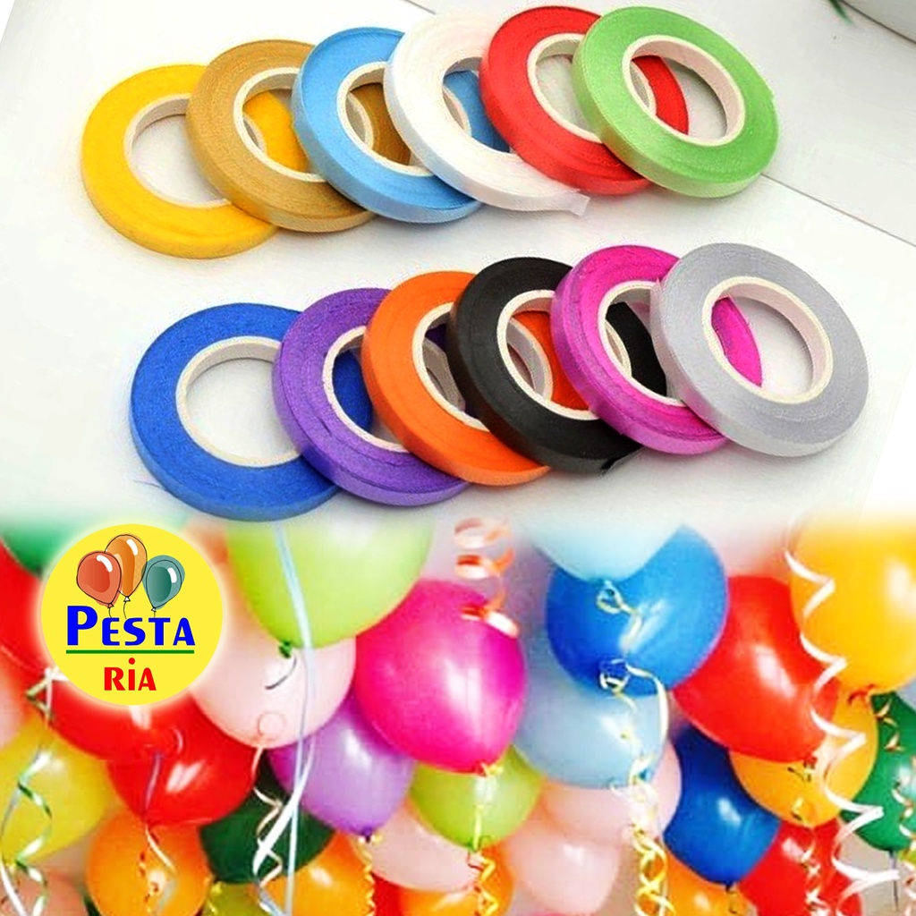 Jual 1pcs PITA BALON MINI 0,5cm, Panjang 10 meter, Pita pesta, pita ...