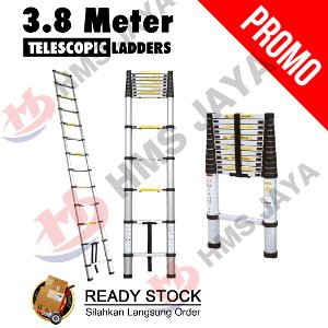 Jual Tangga Teleskopik 3 8 Meter Tangga Telescopic Tangga Alumunium ...