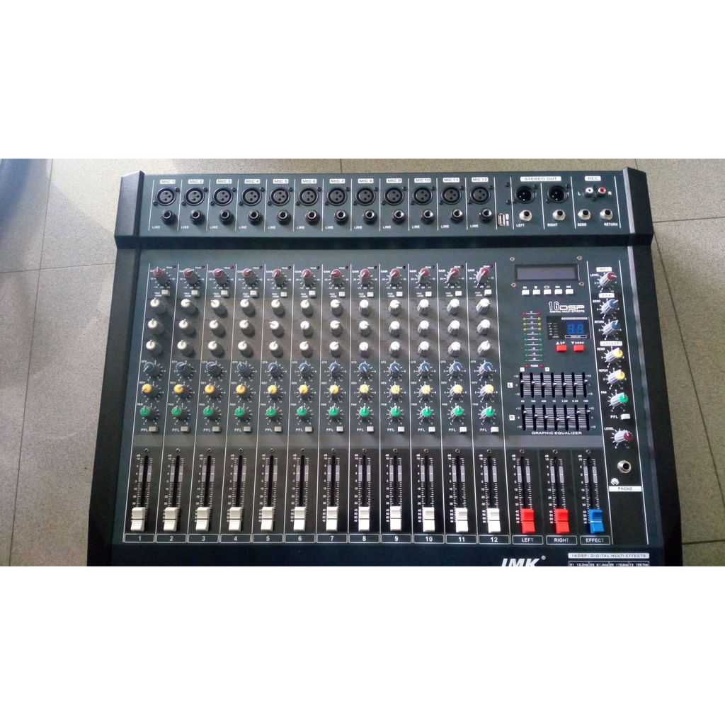 Jual Mixer Audio JMK JK-T12U 12Chanel Efek Digital 16 Pilihan | Shopee ...