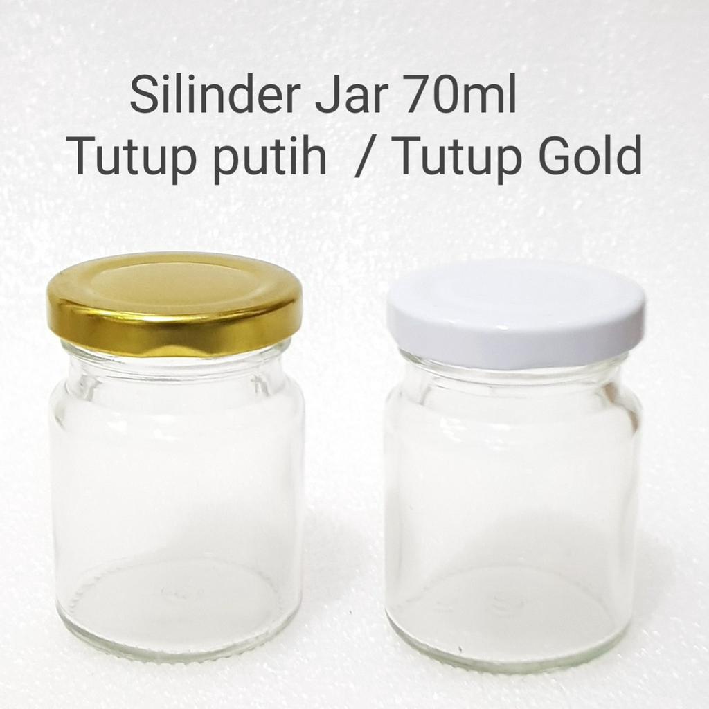 Jual / 6 (ENAM) 70ML BOTOL KACA BIRDNEST BARU / BOTOL JAR SILINDER KACA ...