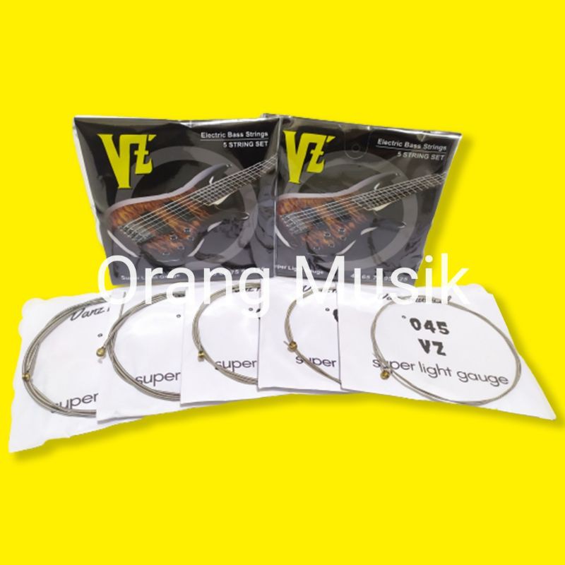 Jual Senar Bass VZ 5 String 045 Super Lighter Gaugue - Senar Bass ...