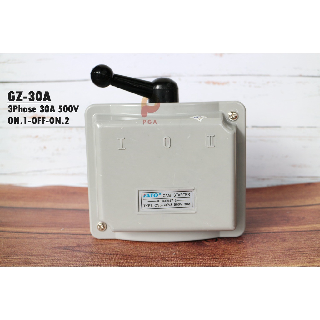 Jual GZ 30A COS CHANGE OVER SWITCH/ OHM SAKLAR 30A / 3 PHASE ON.1-OFF ...