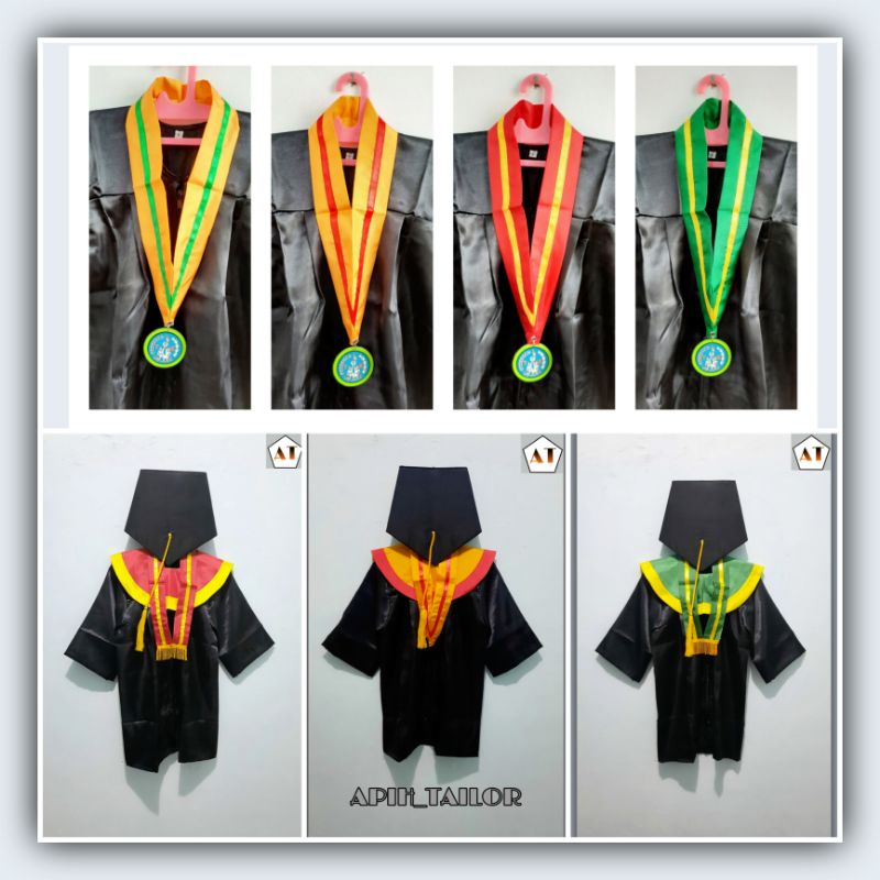 Jual BAJU TOGA TK + MEDALI_Warna bisa request | Shopee Indonesia