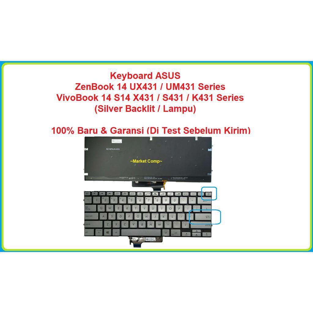 Jual Keyboard Laptop Notebook Asus ZenBook 14 UX431 UX431D UX431DA ...